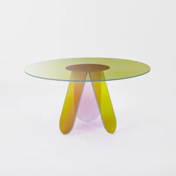 Shimmer round Table by Glas Italia | Classicdesign.it