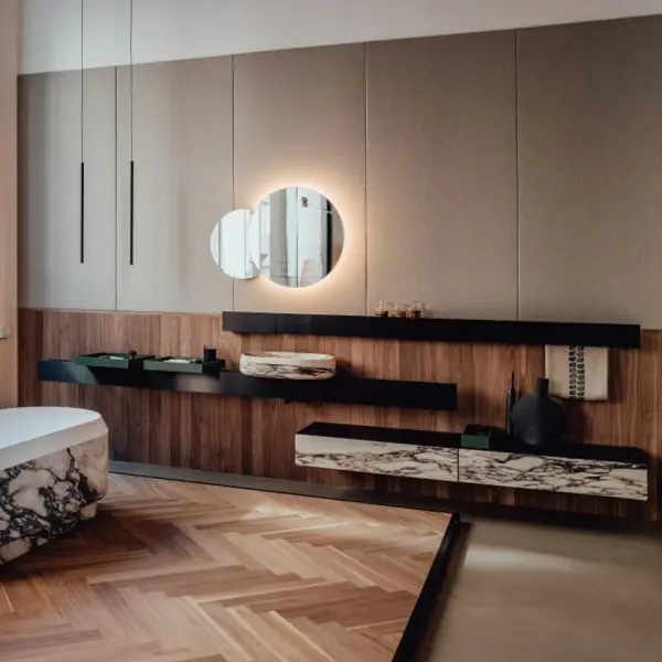 Rigo bathroom cabinet -by Agape | Classicdesign.it