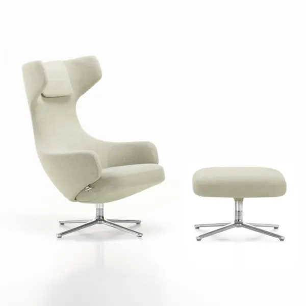 Grand Repos Lounge Chair & Pouf by Vitra | Classicdesign.it