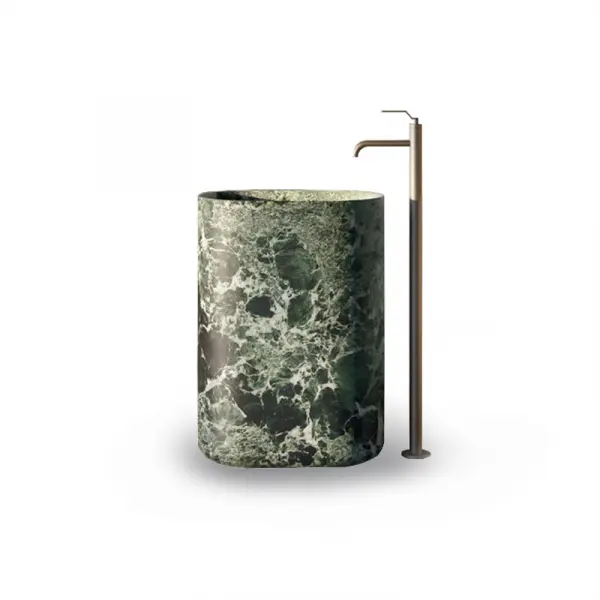 Round Sabbia Stone Freestanding washbasin by Boffi | Classicdesign.it